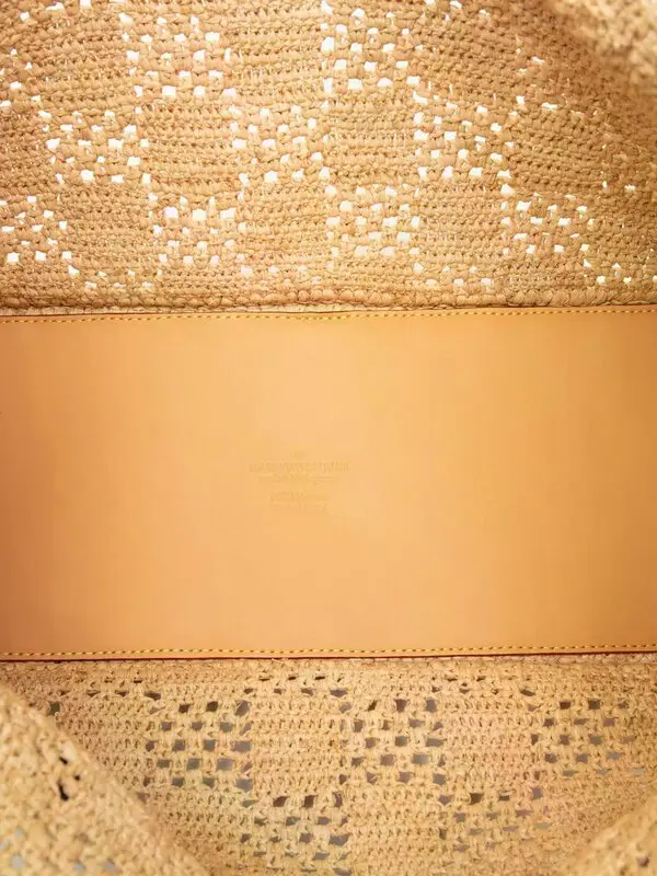 LOUIS VUITTON Raffia Shopper Mm Tote Bag