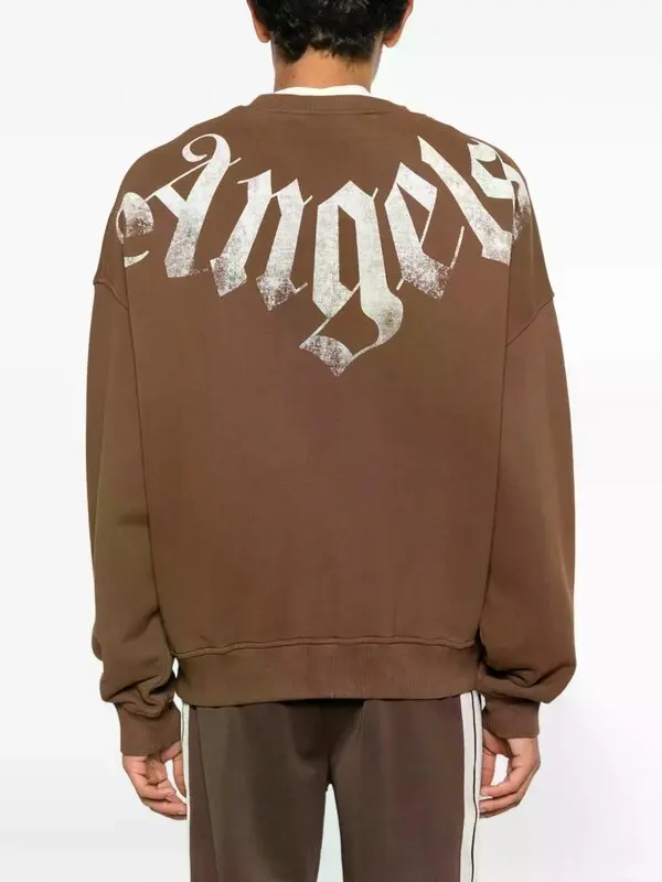 Palm Angels Big Neck Logo Printed Sweatshirt