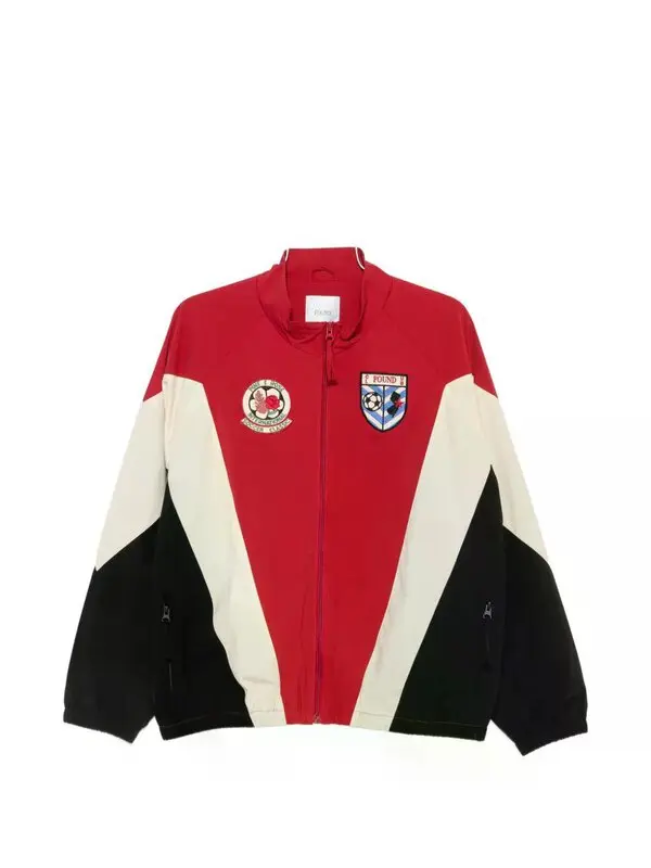 FOUND Logo-patch Panelled Jacket - Red