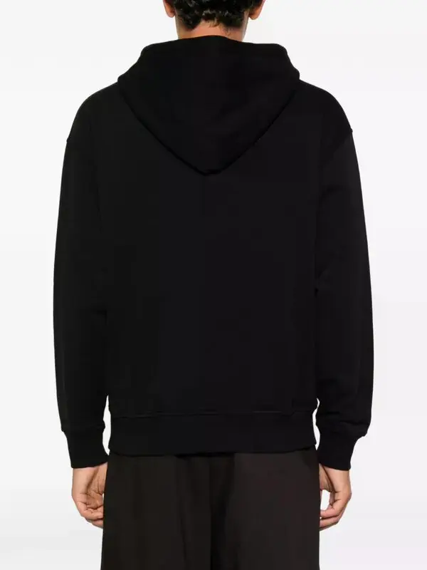 Palm Angels Neck Logo Printed Hoodie