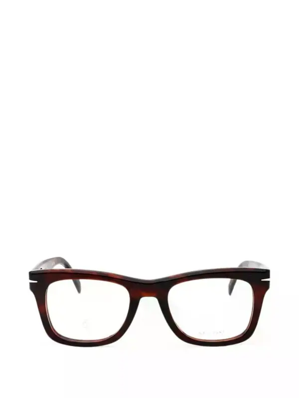 DB EYEWEAR BY DAVID BECKHAM Square Frame Glasses - Brown