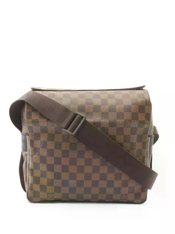 LOUIS VUITTON 2009 Naviglio Damier Ebene Shoulder Bag - Brown