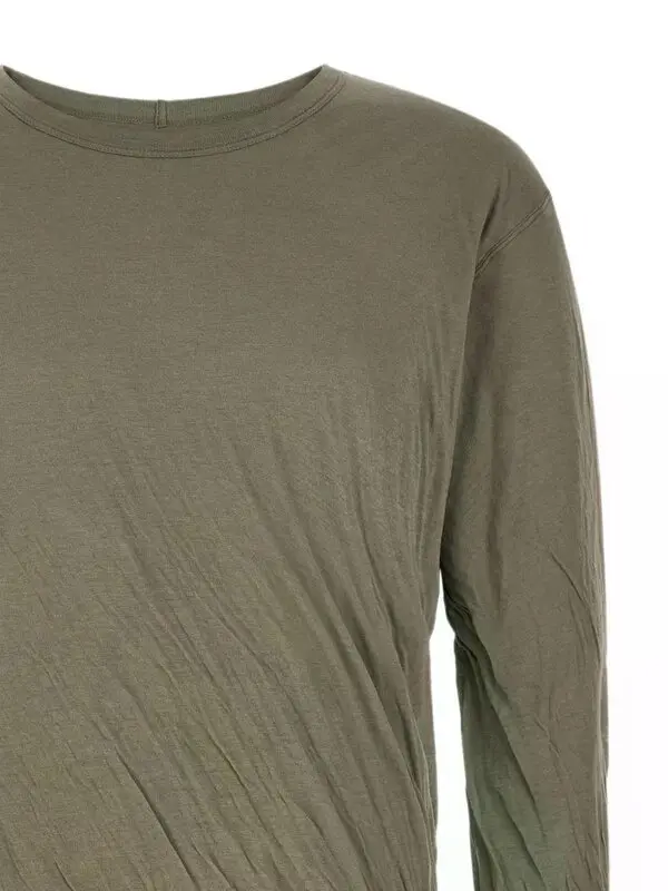 Rick Owens Jumbo Double Ls T In Drk Pearl Unstable Cotton