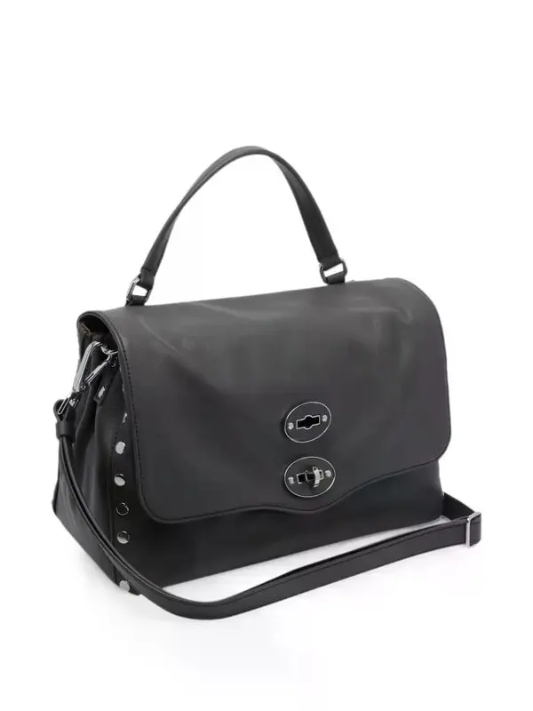 ZANELLATO Small Postina Studded Leather Tote Bag