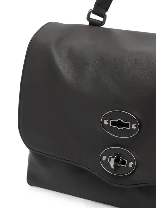ZANELLATO Small Postina Studded Leather Tote Bag