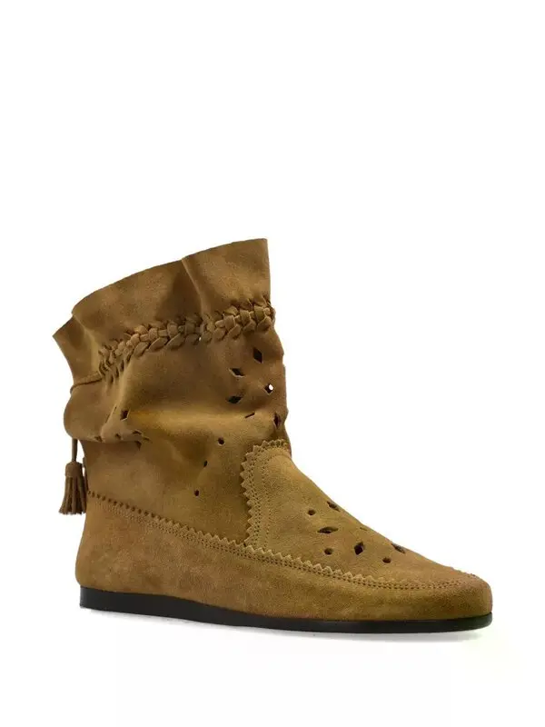 Isabel Marant Étoile Woosta Braided Tassel Ankle Boots