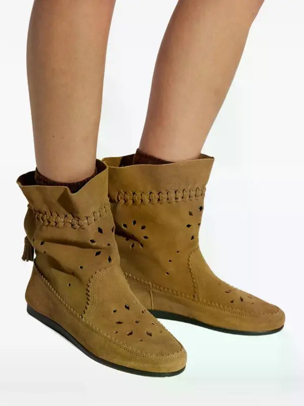 Isabel Marant Étoile Woosta Braided Tassel Ankle Boots