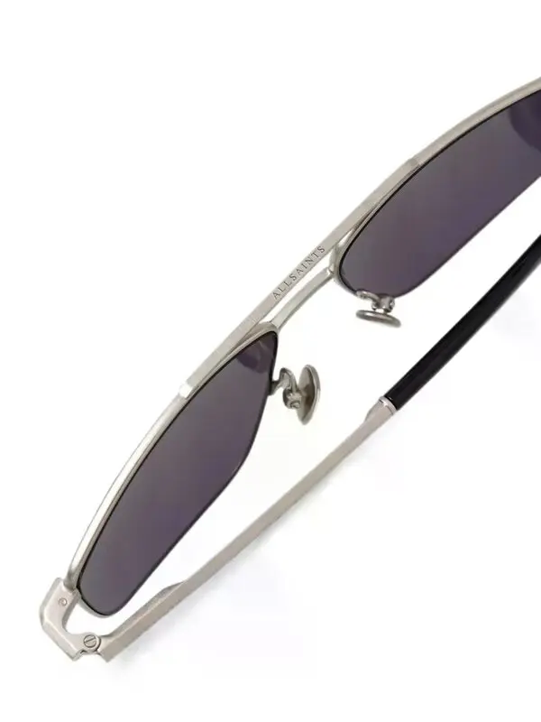 ALLSAINTS Virgo Geometric Frame Sunglasses - Silver