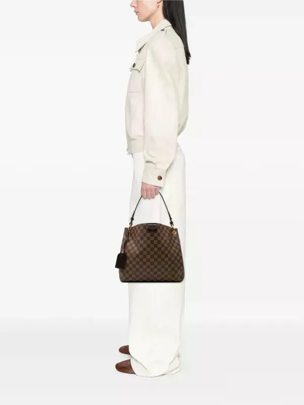 LOUIS VUITTON 2018 Damier Ebene Graceful Pm Shoulder Bag