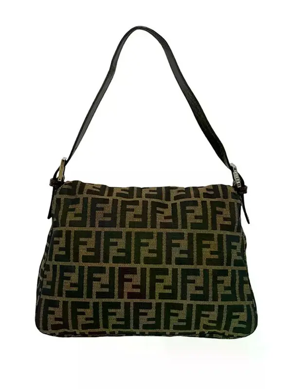 Fendi 2000-2010 Zucca Canvas Shoulder Bag