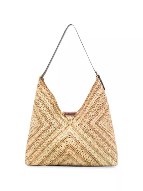 ANYA HINDMARCH Woven Chevron Shoulder Tote Bag
