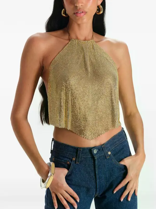 MANURI Chainmail Halterneck Top