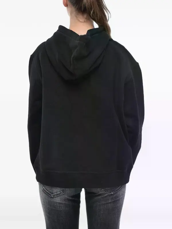 Dsquared2 Monogram-plaque Drawstring Hoodie