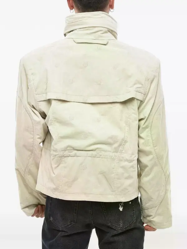 Off-White Hands Off Embroidered Ribbed-velour Jacket