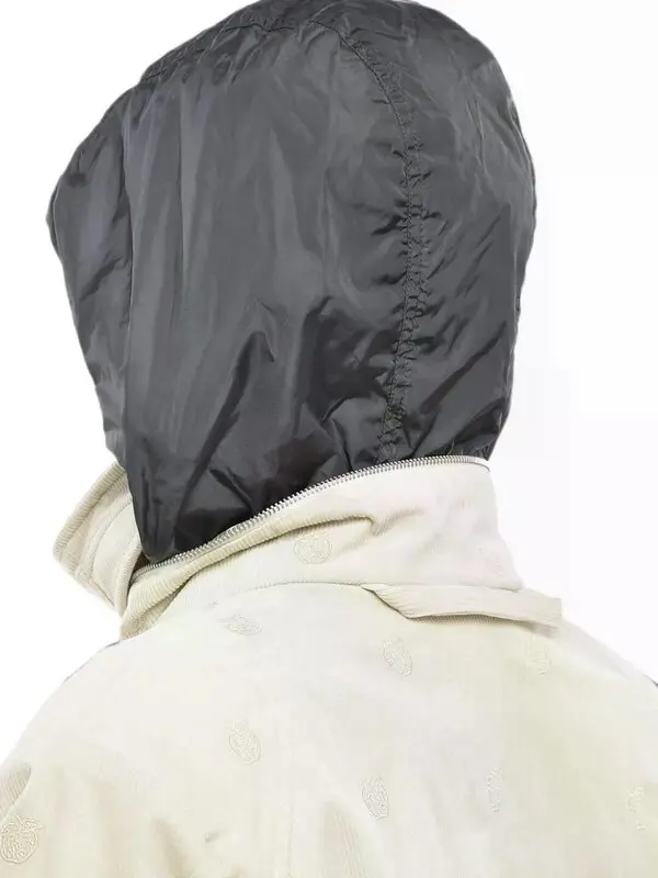 Off-White Hands Off Embroidered Ribbed-velour Jacket
