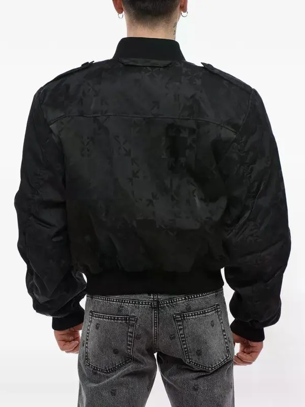 Off-White Arrows-jacquard Bomber Jacket