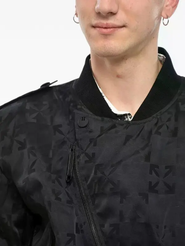 Off-White Arrows-jacquard Bomber Jacket