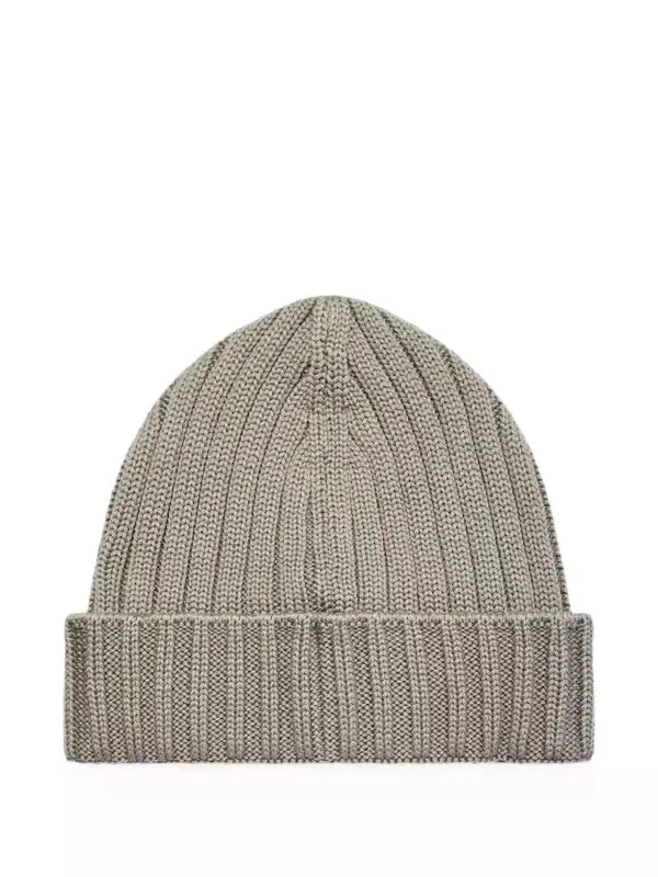 C.P. COMPANY Logo Patch Beanie Hat