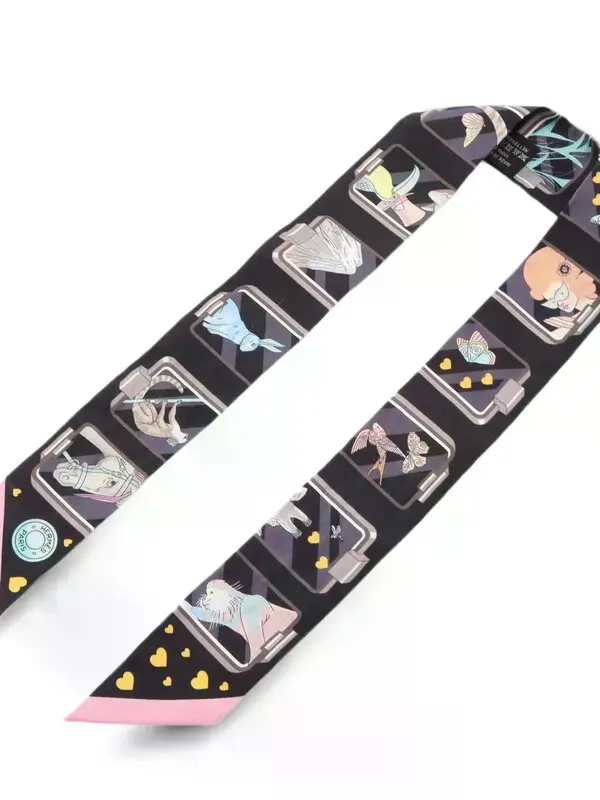 Hermès 2010s Story Ribbon Scarf