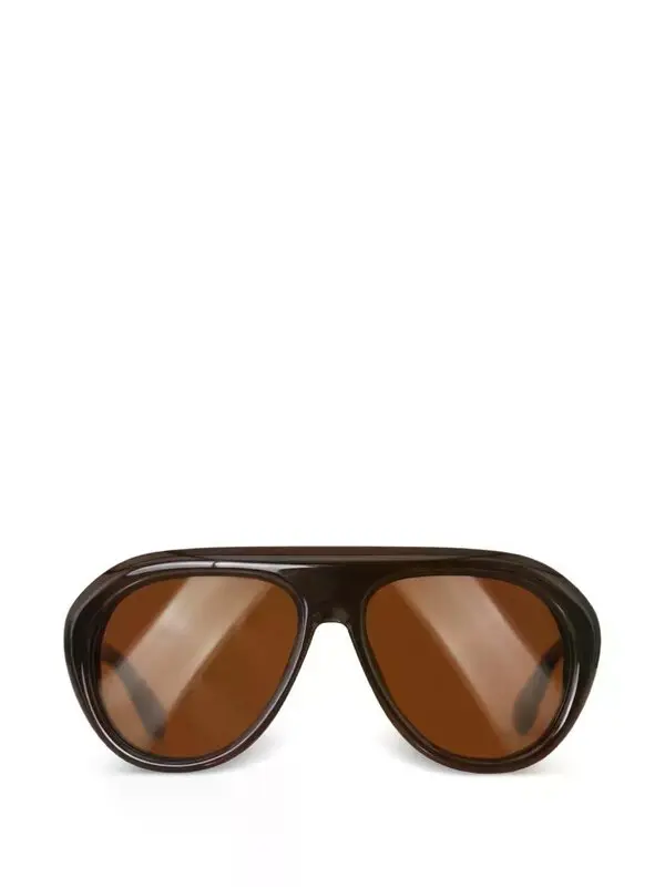 ROTATE BY BIRGER CHRISTENSEN Pilot Frame Sunglasses With Tinted Lenses - Brown