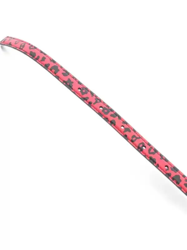 Dior 2010s Cd Logo Leopard-print Belt