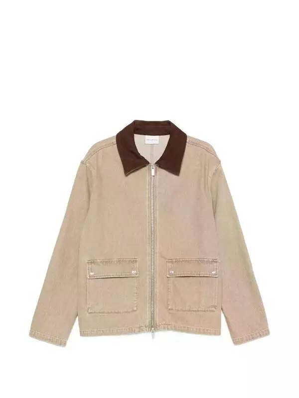 Drole De Monsieur Zip-fastening Long-sleeve Jacket - Neutrals