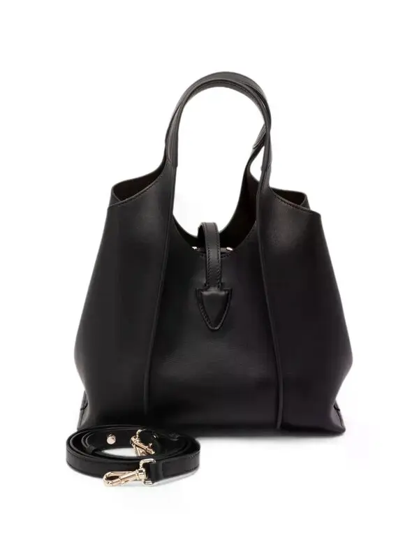 TOD'S T Timeless Leather Shoulder Bag - Black