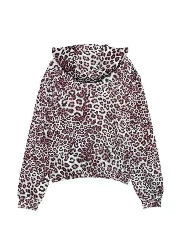 MARCCAIN Leopard Print Zip-up Hoodie
