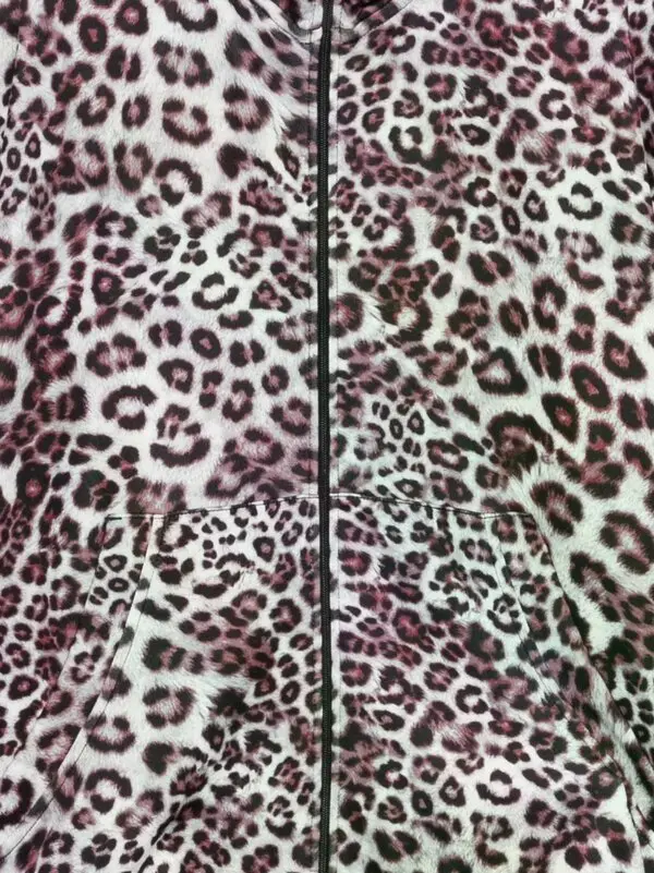 MARCCAIN Leopard Print Zip-up Hoodie