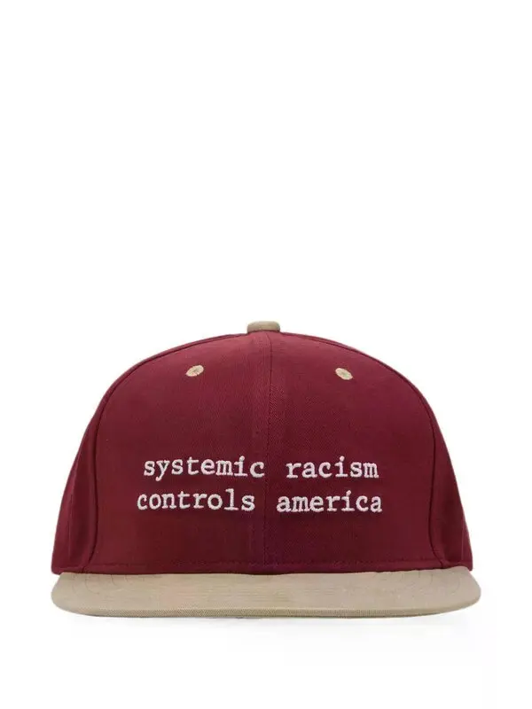 DENIM TEARS X Arthur Jafa Embroidered Trucker Hat - Red