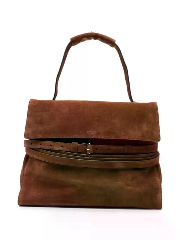 Moschino Belt-detail Suede Tote Bag