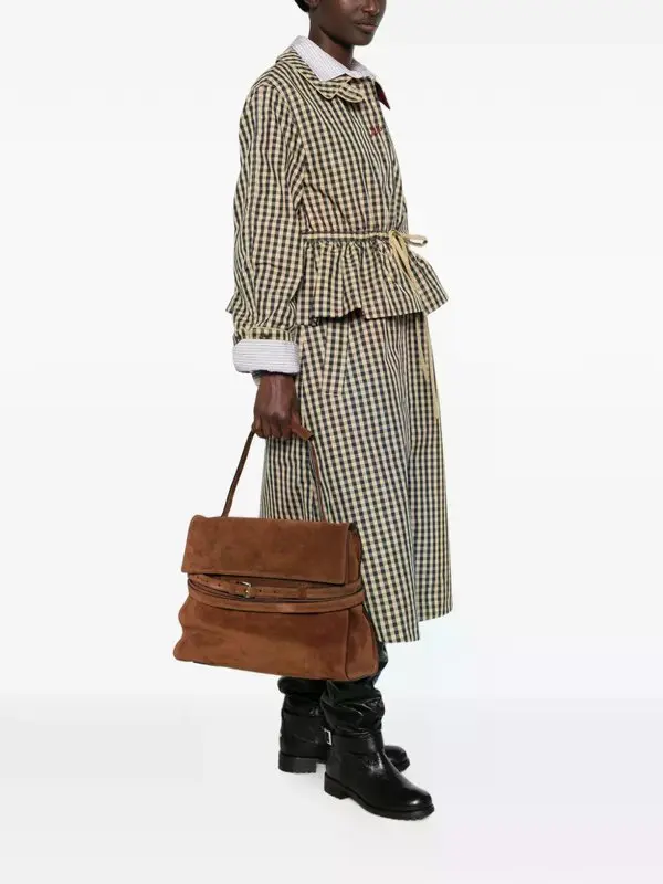 Moschino Belt-detail Suede Tote Bag