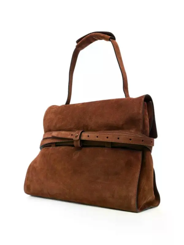 Moschino Belt-detail Suede Tote Bag