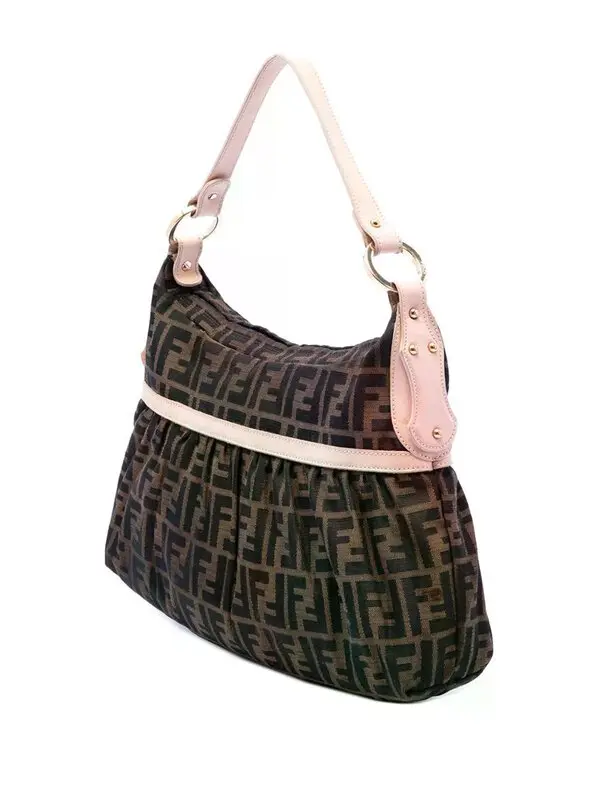 Fendi 2000-2010 Zucca Canvas Chef Shoulder Bag