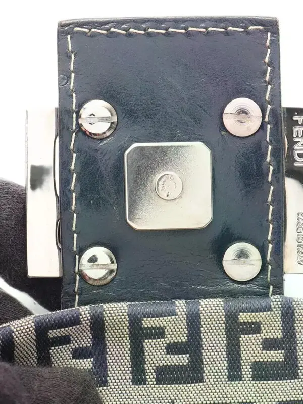 Fendi 2000s Ff Logo Mamma Baguette Shoulder Bag