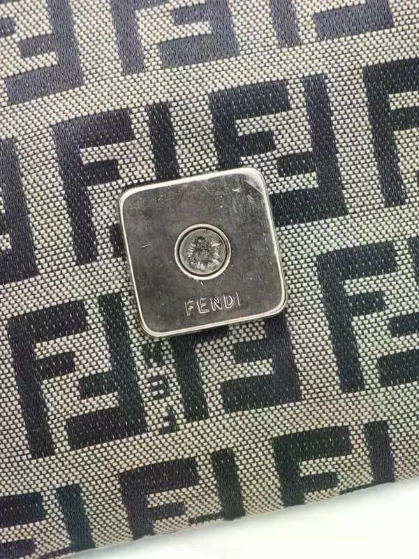 Fendi 2000s Ff Logo Mamma Baguette Shoulder Bag