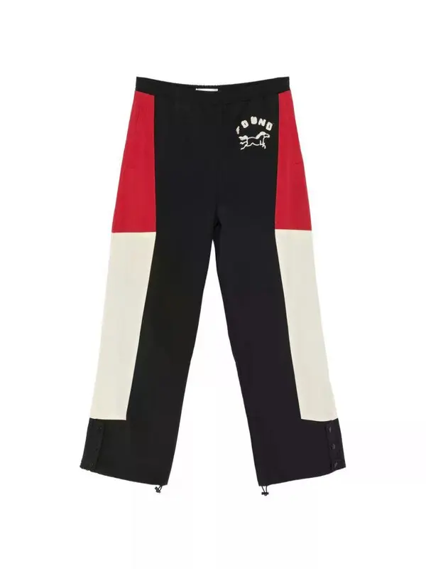 FOUND Color-blocked Track Pants With Embroidered Logo