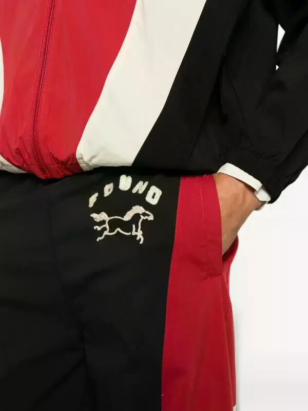 FOUND Color-blocked Track Pants With Embroidered Logo