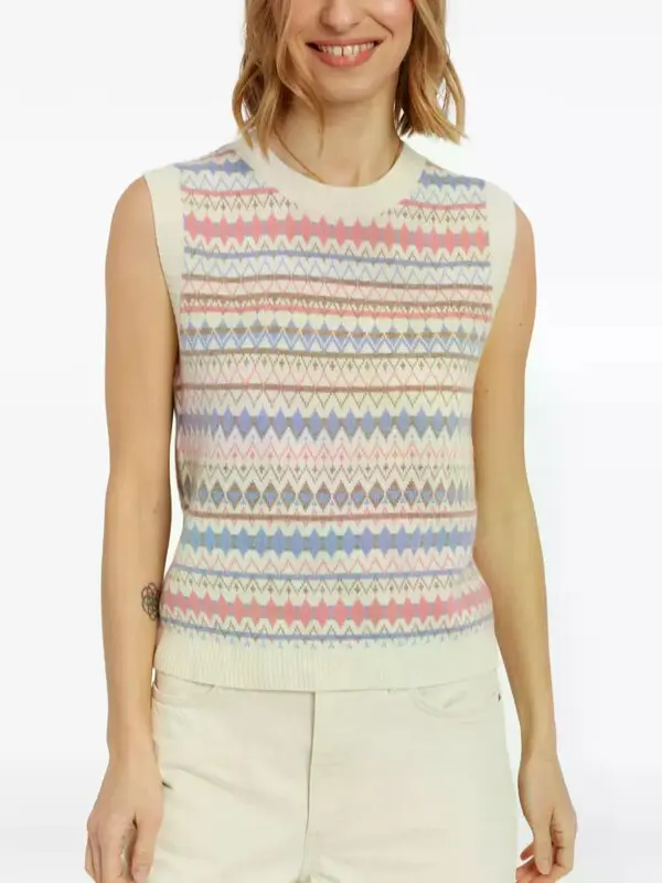 Chinti & Parker Fair Isle Knit Sweater Vest