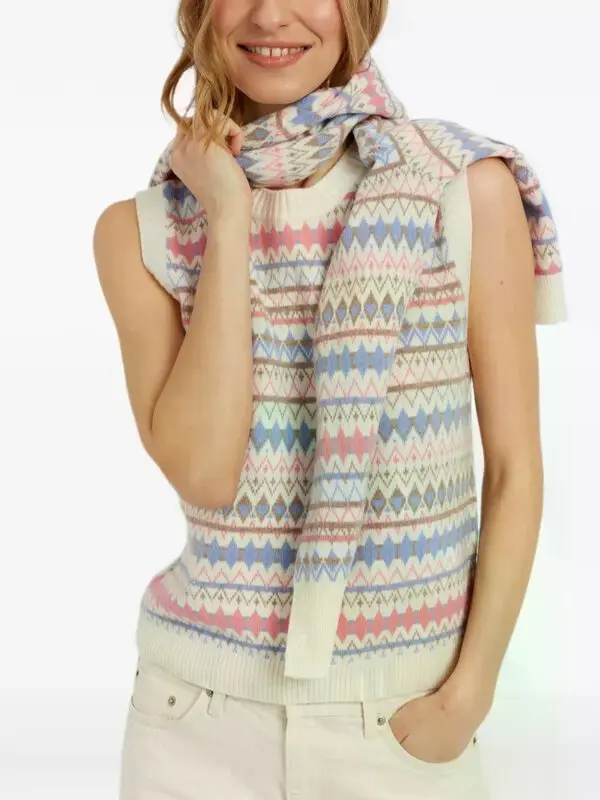 Chinti & Parker Fair Isle Knit Sweater Vest