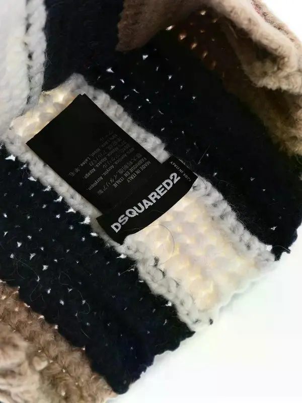 Dsquared2 Striped-pattern Beanie Hat