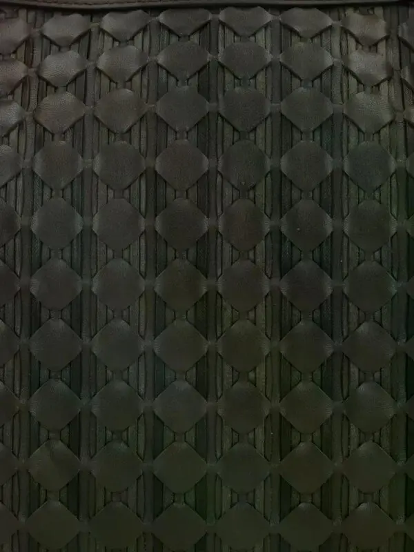 SERAPIAN Small Mosaico Woven Leather Tote Bag