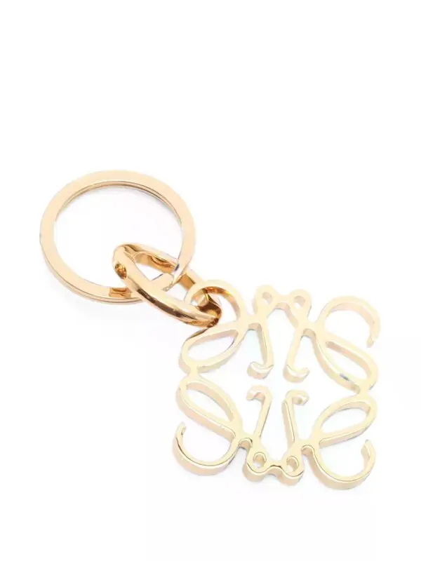 Loewe Plated Metal Anagram Charm Keyring
