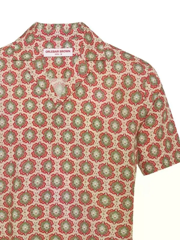 Orlebar Brown Geometric-print Camp-collar Shirt