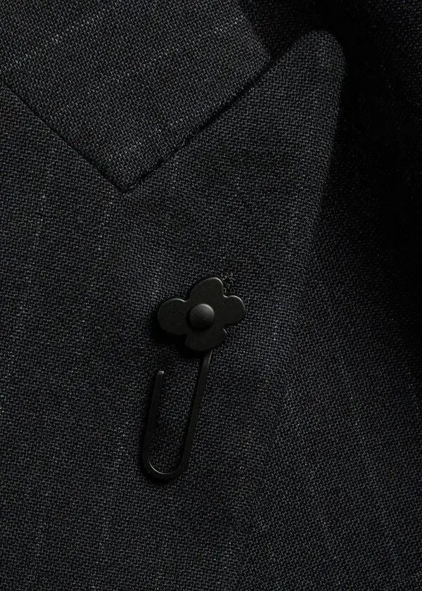 LARDINI Pinstriped Double-breasted Wool Blazer