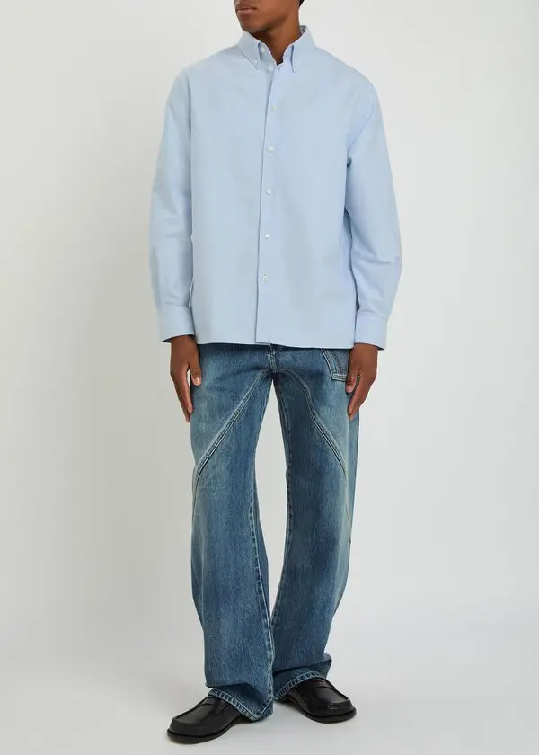 JW Anderson Logo-embroidered Cotton Shirt