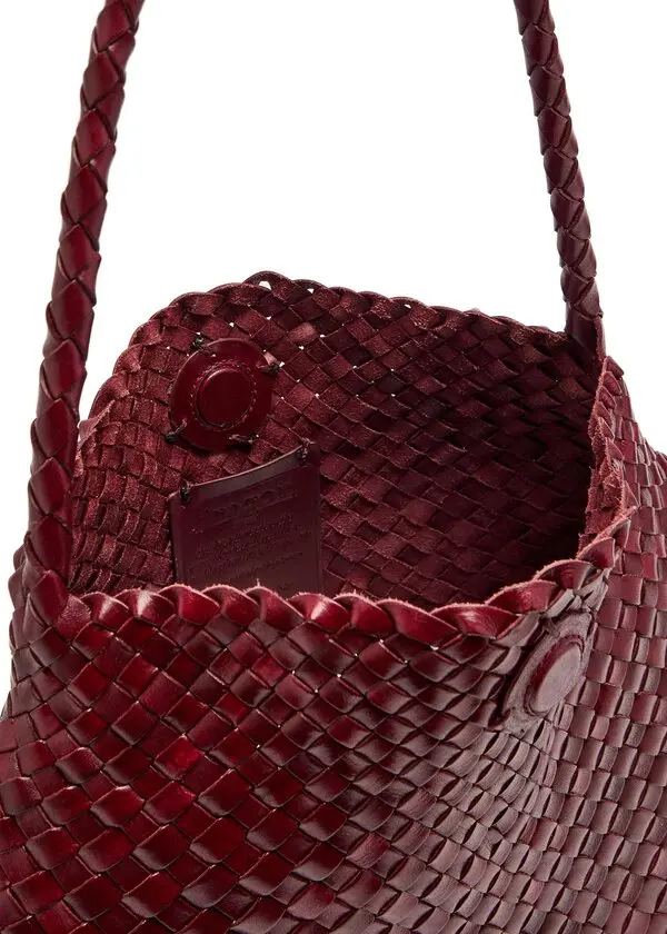 Dragon Diffusion Santa Maria Woven Leather Shoulder Bag