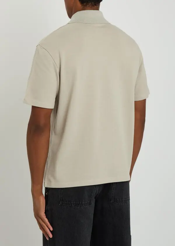 Loewe Logo-embroidered Piqué Cotton Polo Shirt