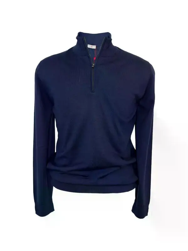 Luciano Barbera Quarter-zip Wool Sweater