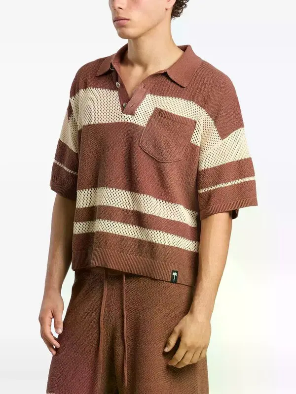 Palm Angels Palm Type Loose-knit Polo